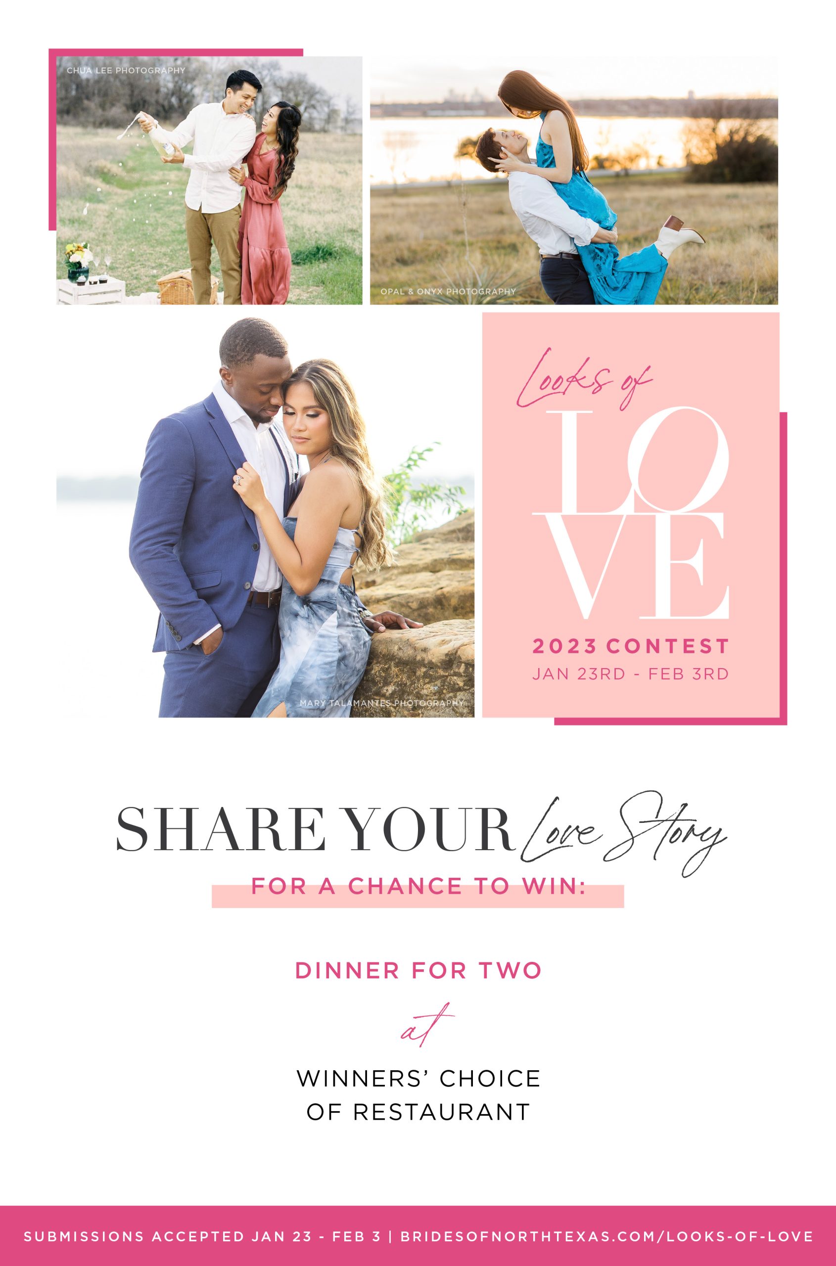 Looks of Love Contest – Enter to Win Dinner on Us!